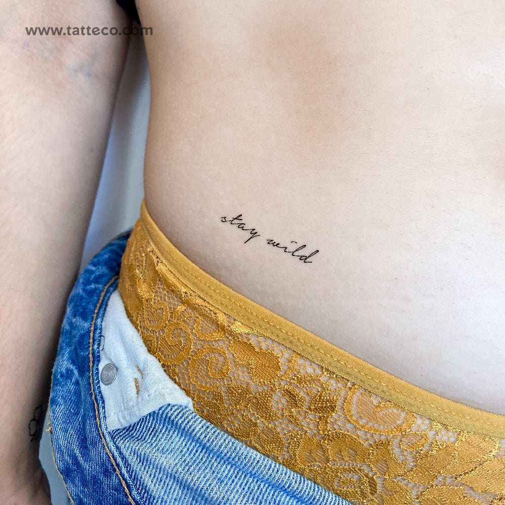 Stay Wild Temporary Tattoo - Set of 3 – Tatteco