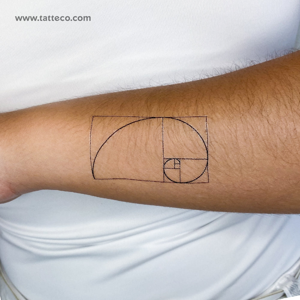 Fibonacci Sequence Flower Tattoo