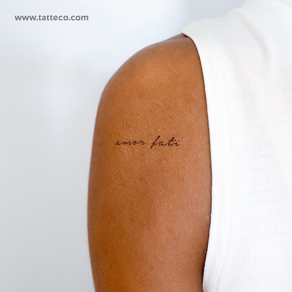 Amor Fati Temporary Tattoo - Set of 3 – Tatteco