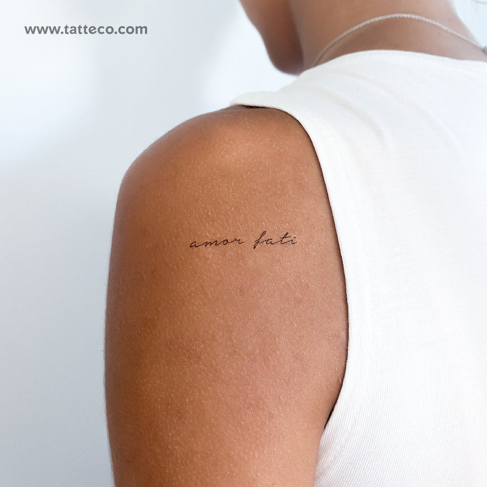 Amor Fati Temporary Tattoo - Set of 3 – Tatteco