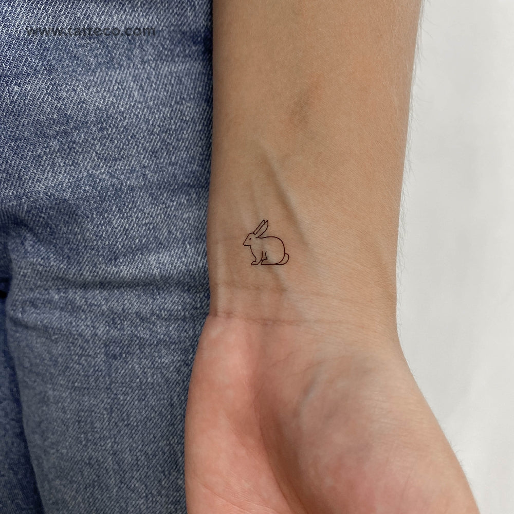 Rabbit Temporary Tattoo - Set of 3 – Tatteco