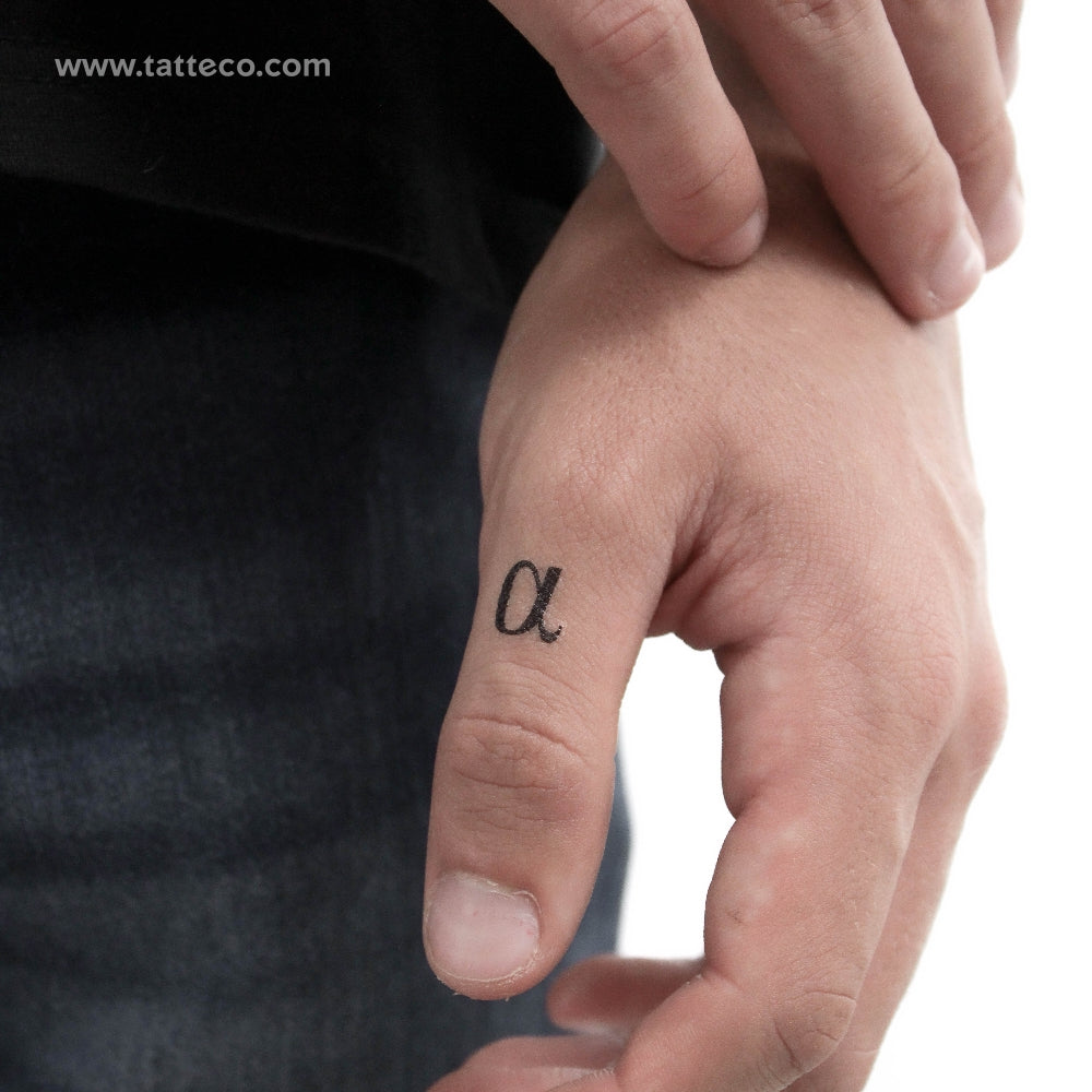 Alpha Greek Letter Tattoo