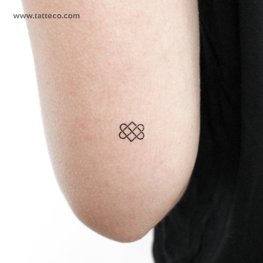 Small Celtic Love Knot Temporary Tattoo - Set of 3 – Tatteco