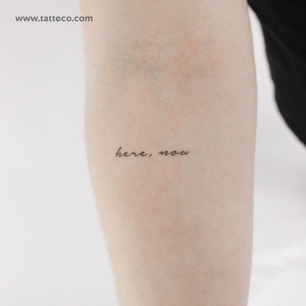 Here, Now Temporary Tattoo - Set of 3 – Tatteco