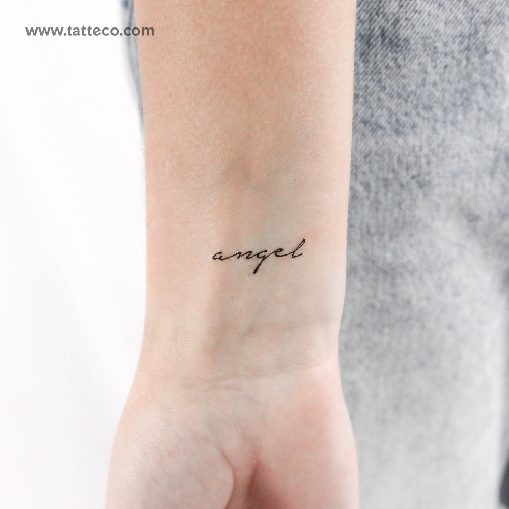 Angel Name Tattoo Designs