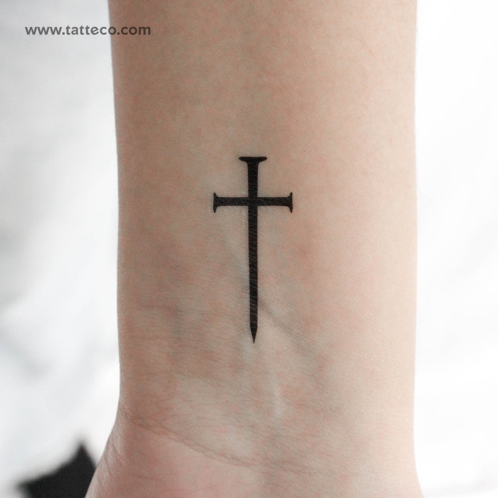 Small Cross Sword Temporary Tattoo - Set of 3 – Tatteco
