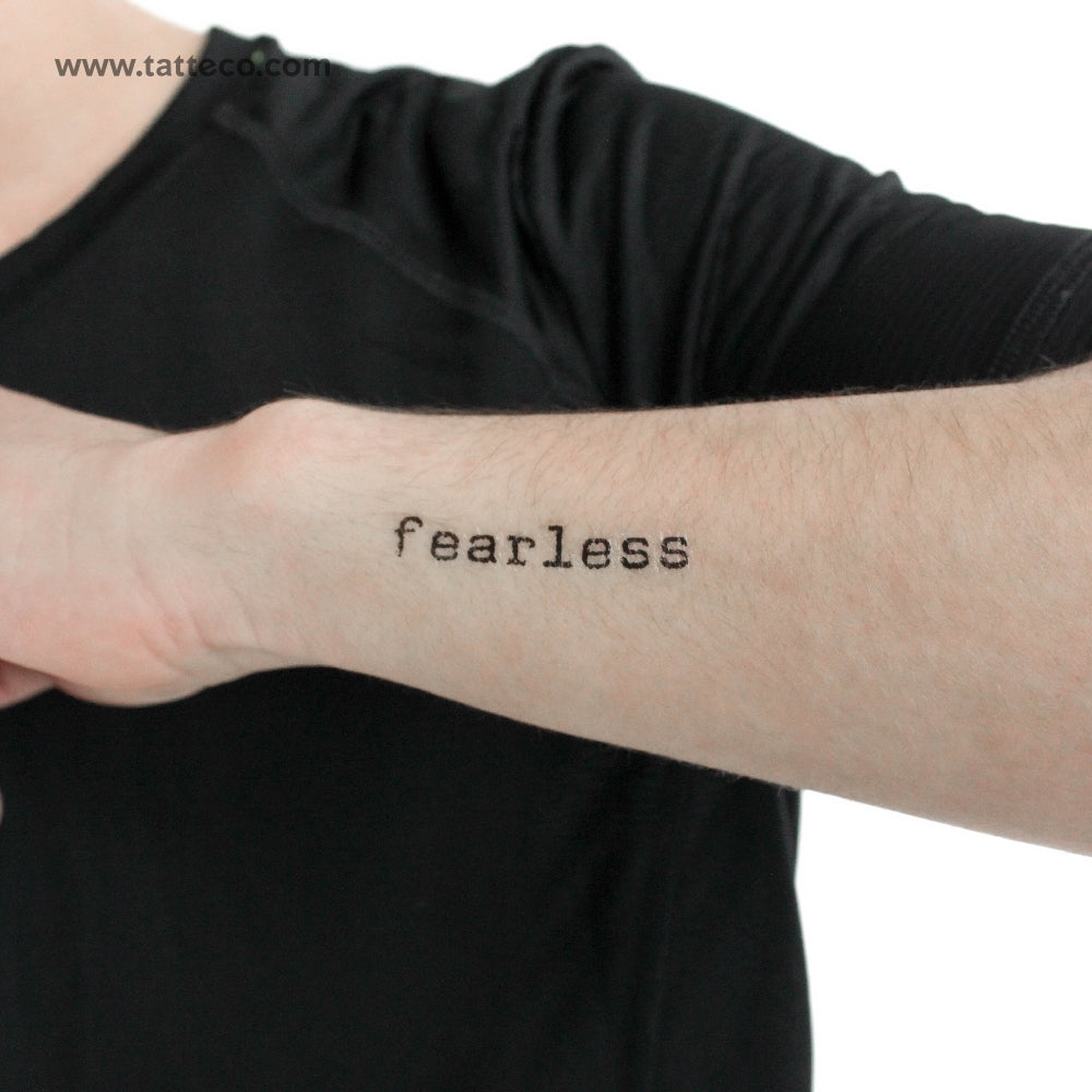 Fearless Temporary Tattoo - Set of 3 – Tatteco