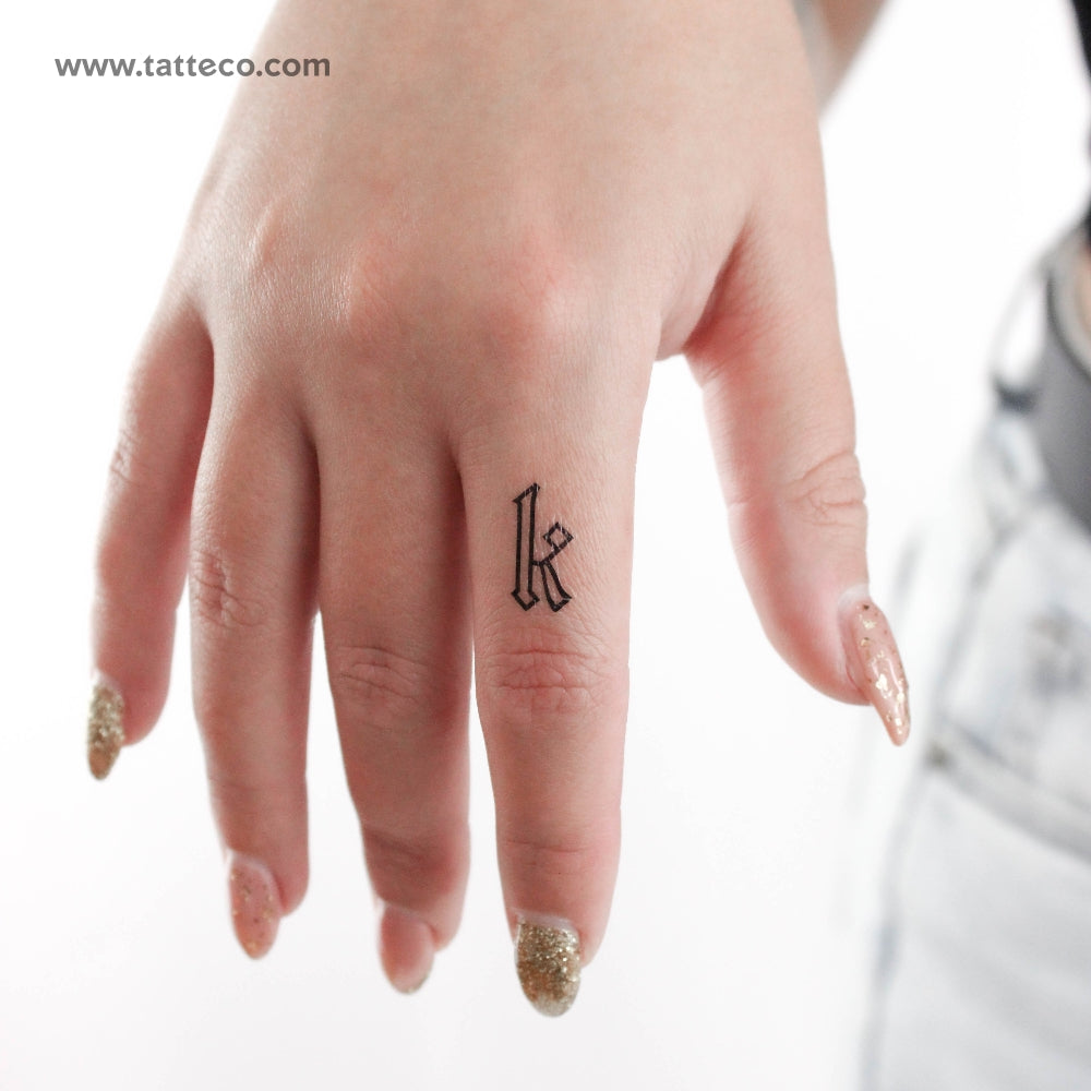 K Temporary Tattoo - Set of 3 – Tatteco