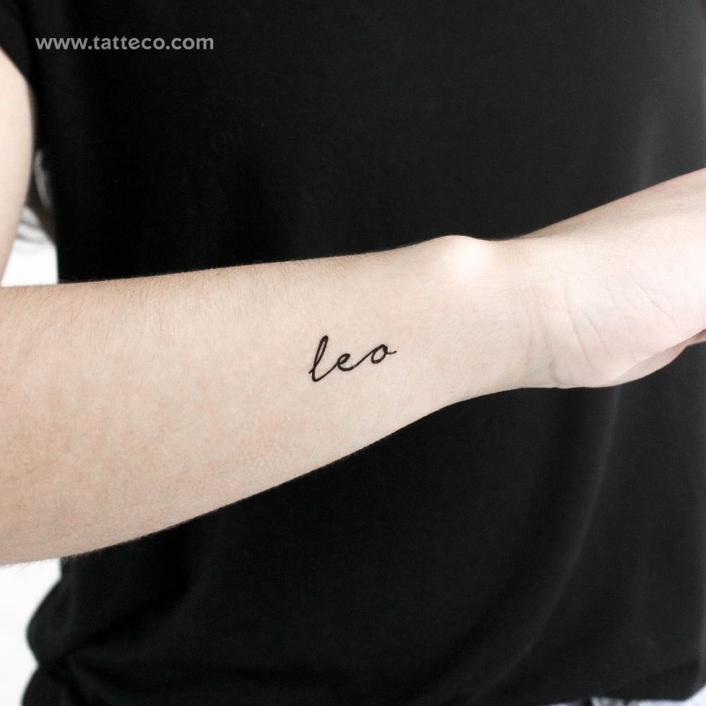 Name Leo Tattoos Leo Zodiac With Calligraphy Name & TikTok By