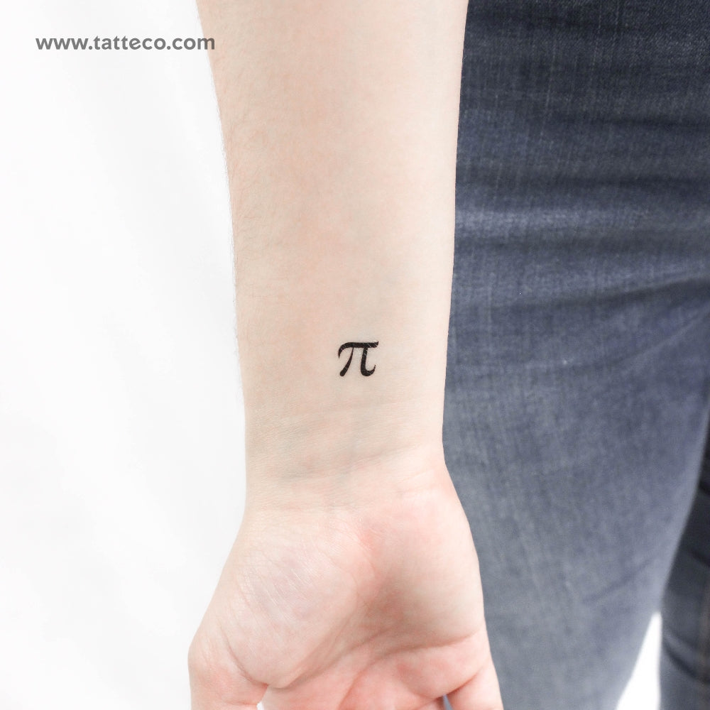 Small Pi Temporary Tattoo - Set of 3 – Tatteco