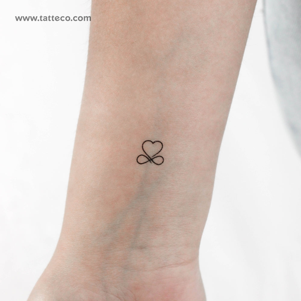 Tiny Infinity Heart Temporary Tattoo - Set of 3 – Tatteco