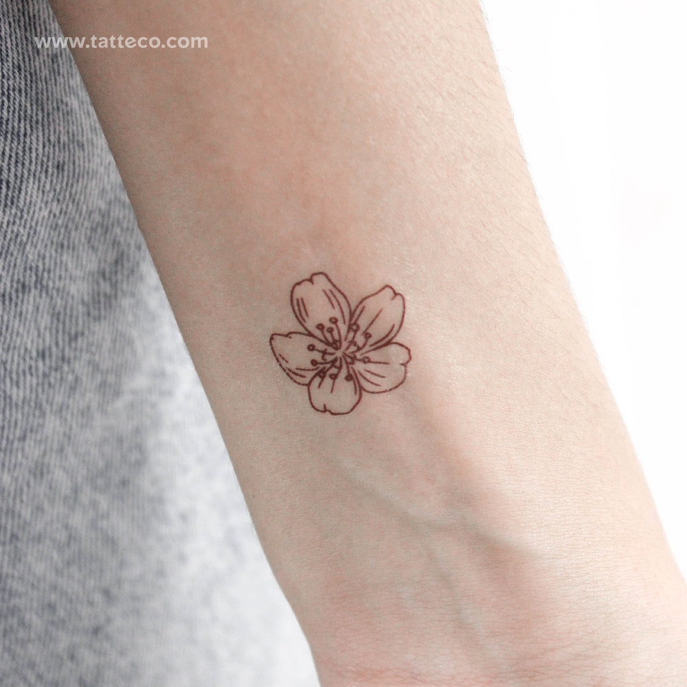 Almond blossom tattoo - Bronctattooaus.com