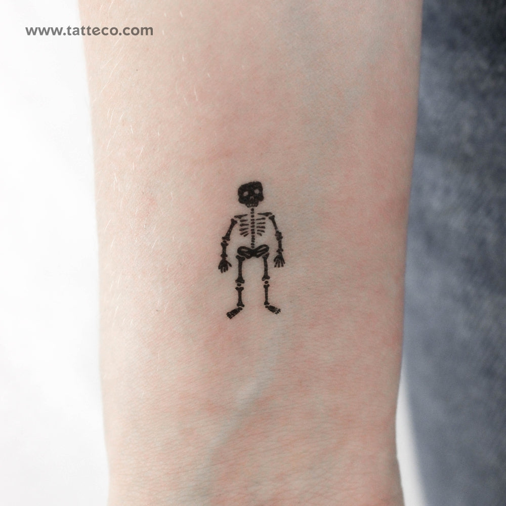 Little Skeleton Temporary Tattoo - Set of 3 – Tatteco