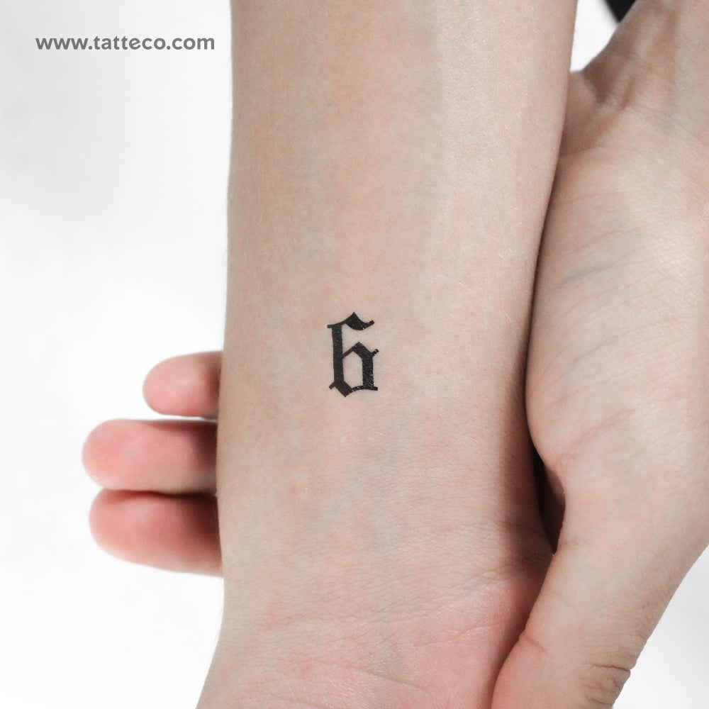 Number Type Tattoos
