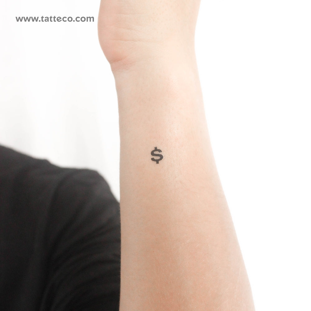 Money Symbol Tattoos Fechamento De Antebraço. #money #dolar