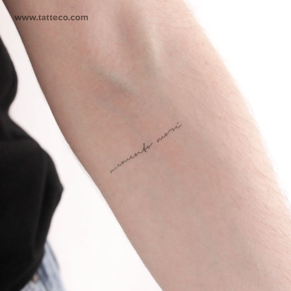 Small Memento Mori Temporary Tattoo - Set of 3 – Tatteco