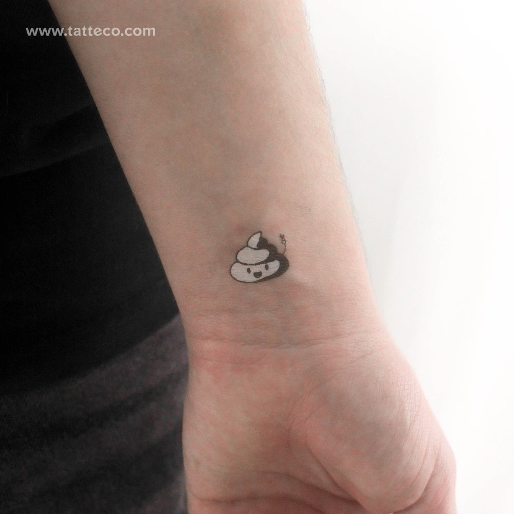 Pile Of Poop Temporary Tattoo - Set of 3 – Tatteco