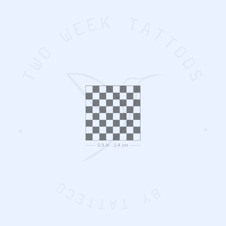 Chess Board Semi-Permanent Tattoo - Set of 2 – Tatteco