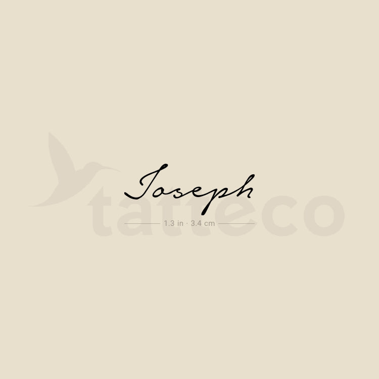Joseph Temporary Tattoo - Set of 3 – Tatteco