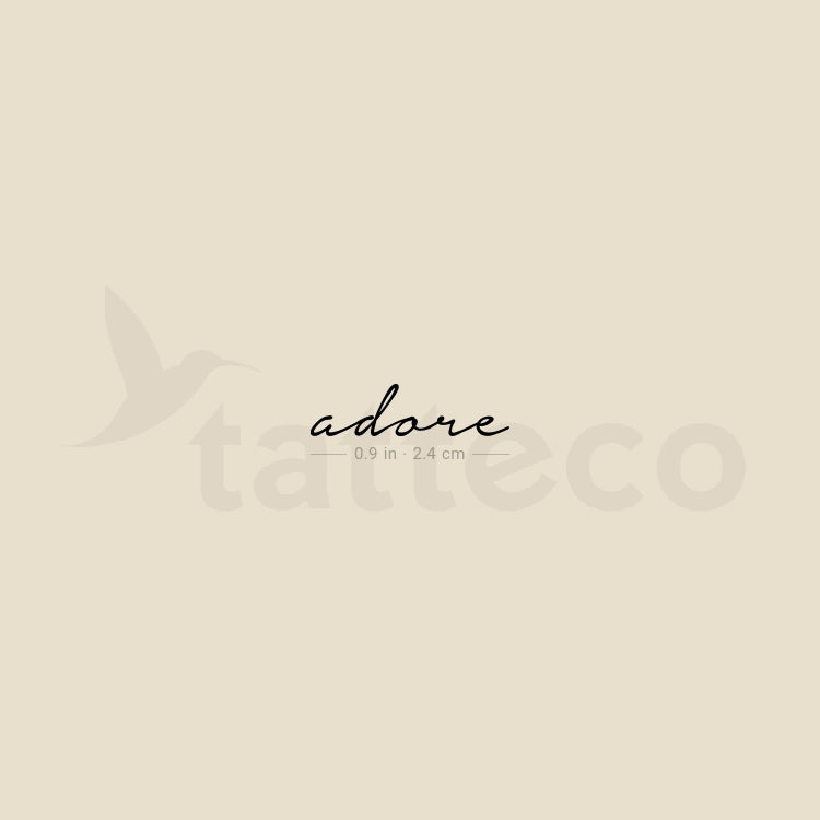 Adore Temporary Tattoo - Set of 3 – Tatteco