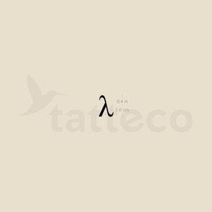 Lambda Temporary Tattoo - Set of 3 – Tatteco
