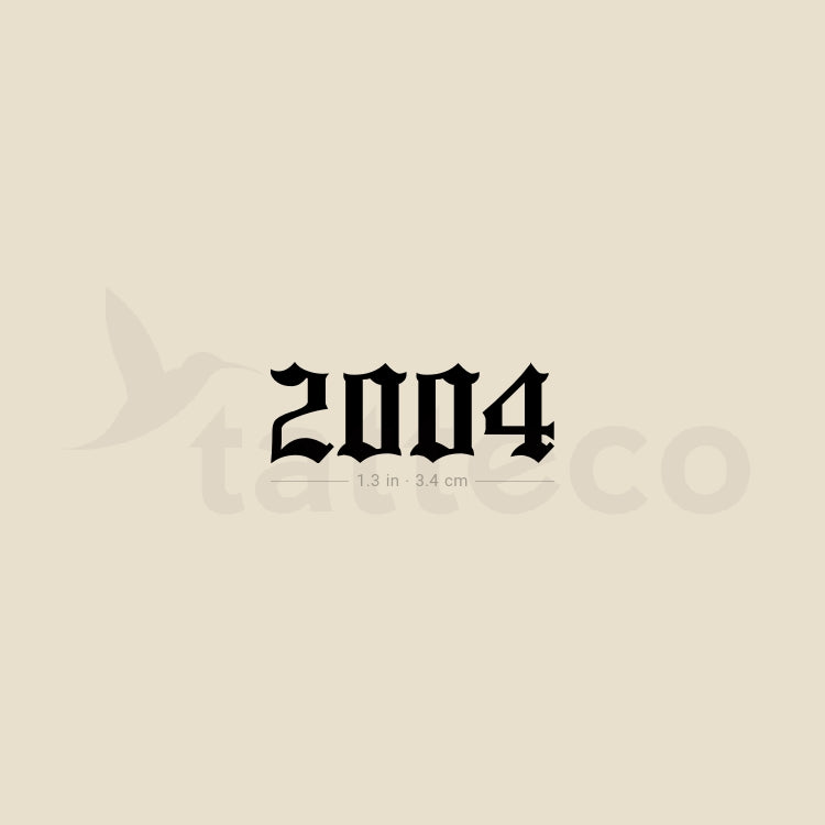 Gothic 2004 Temporary Tattoo - Set of 3 – Tatteco