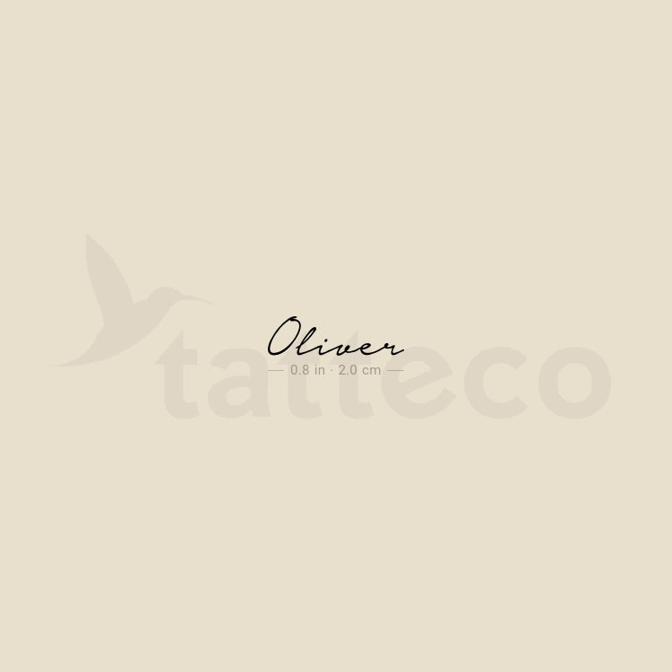 Small Oliver Temporary Tattoo - Set of 3 – Tatteco