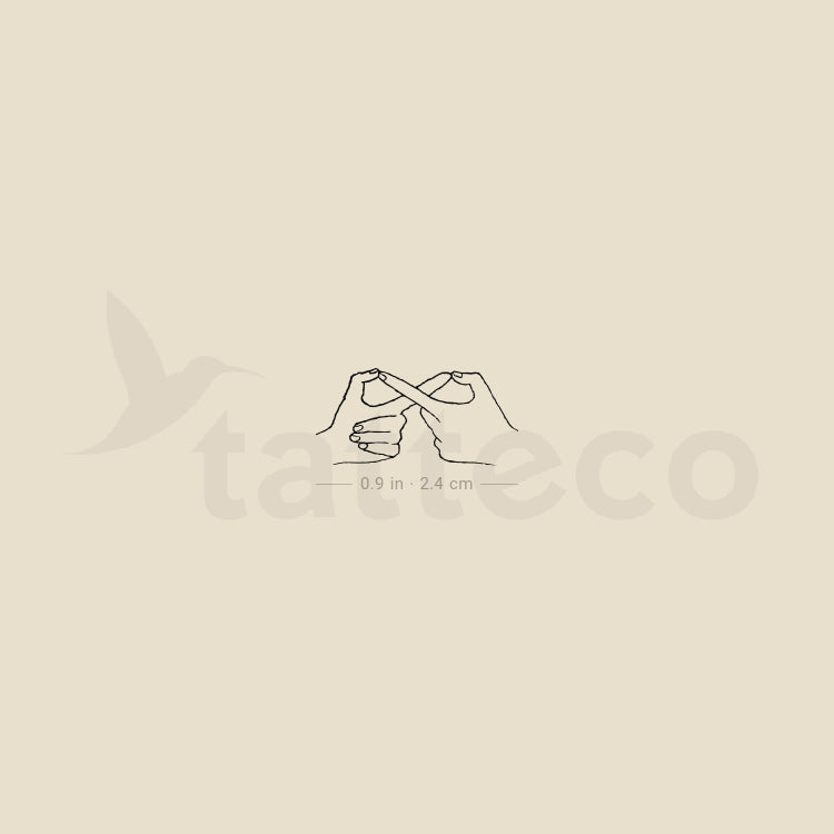 Infinity Hand Gesture Temporary Tattoo - Set of 3 – Tatteco