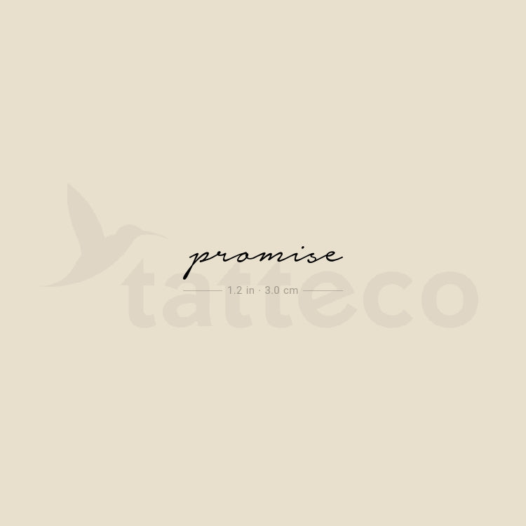 Promise Temporary Tattoo - Set of 3 – Tatteco