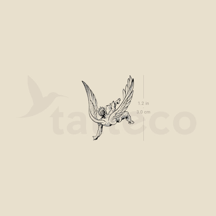 Angel falling tattoo | Orangetattooshop.com