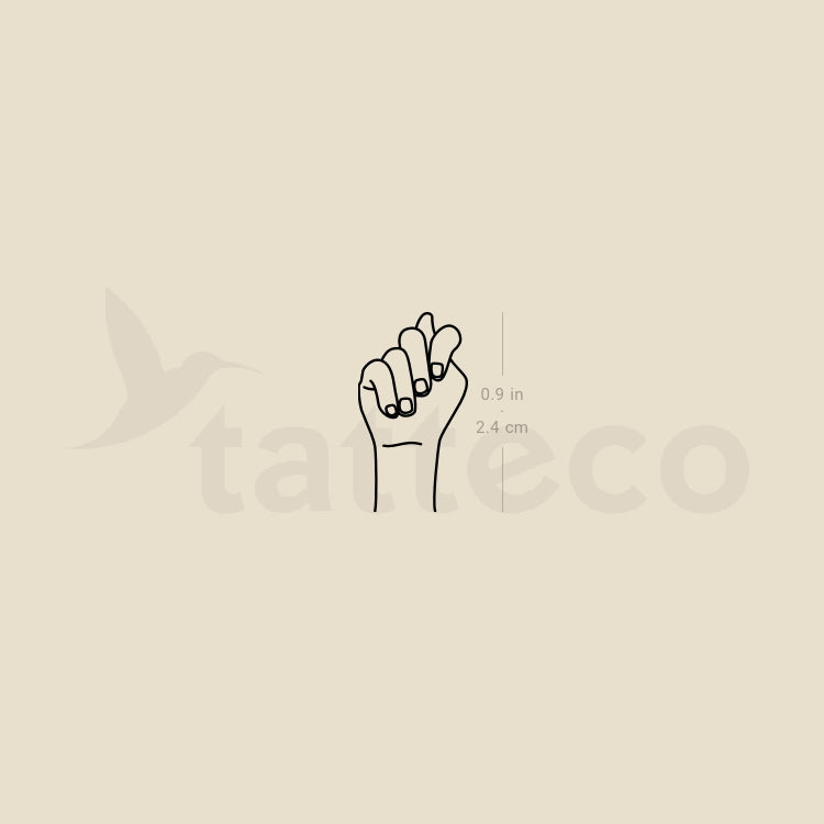 Sign Language T Temporary Tattoo - Set of 3 – Tatteco