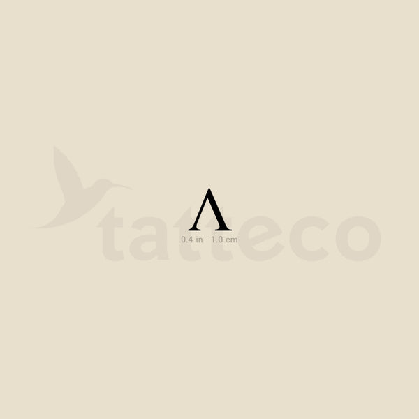 Uppercase Lambda Temporary Tattoo - Set of 3 – Tatteco