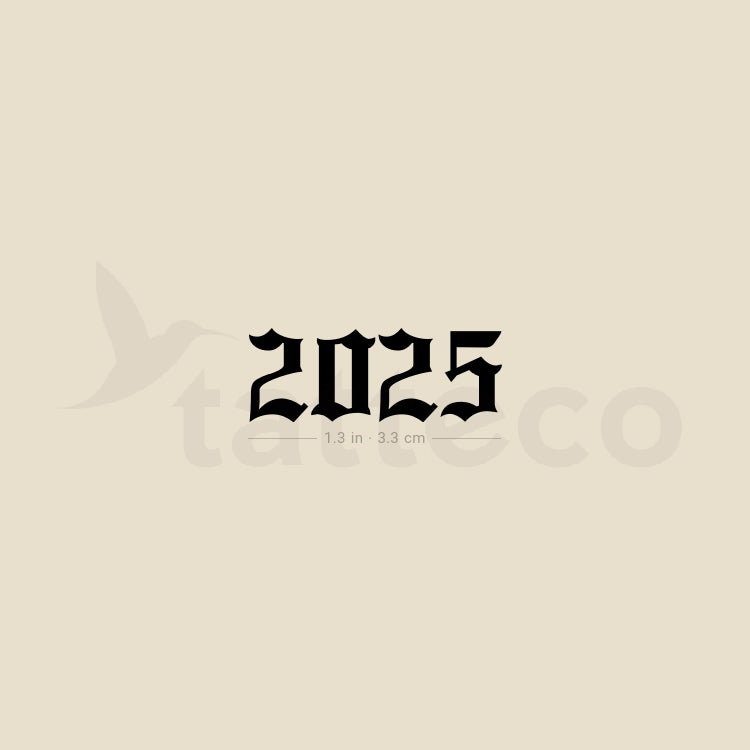 Gothic 2025 Temporary Tattoo - Set of 3 – Tatteco