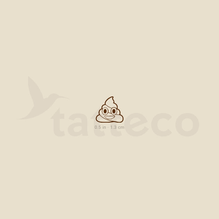 Tiny Poop Temporary Tattoo - Set of 3 – Tatteco