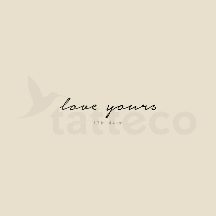 Love Yours Temporary Tattoo - Set of 3 – Tatteco