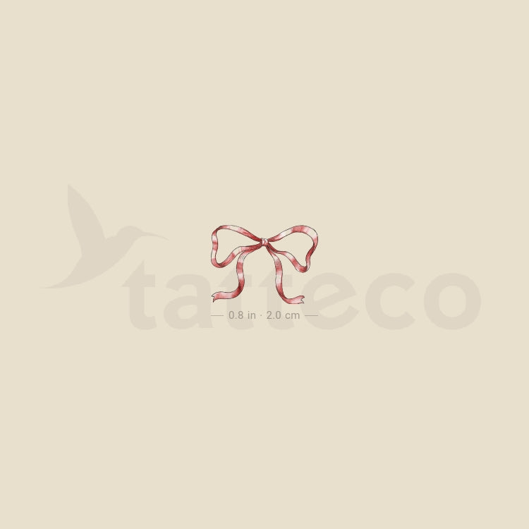 Red Ribbon Temporary Tattoo - Set of 3 – Tatteco