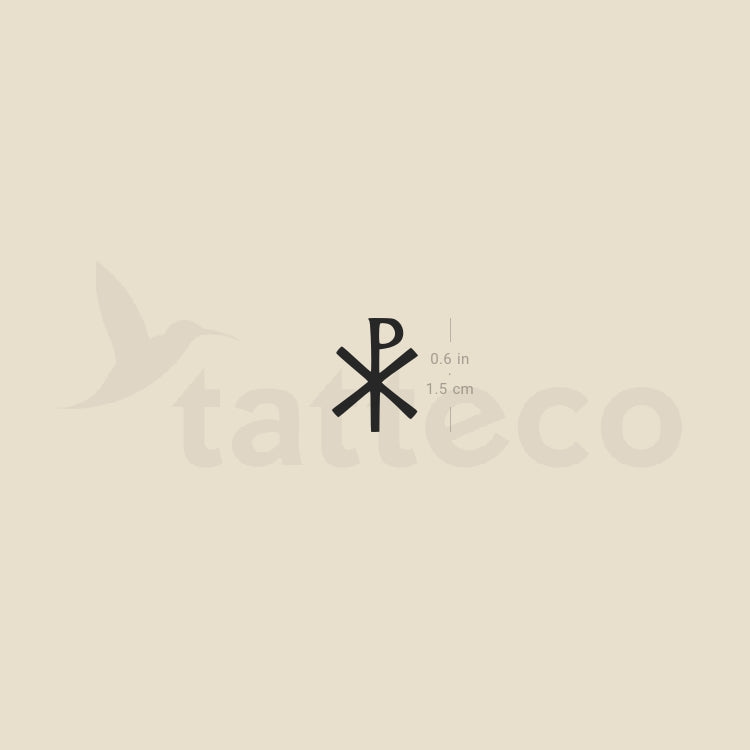 Small Chi Rho Temporary Tattoo - Set of 3 – Tatteco