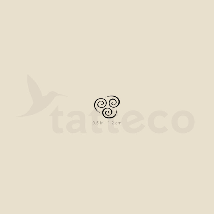 Avatar Air Symbol Temporary Tattoo - Set of 3 – Tatteco