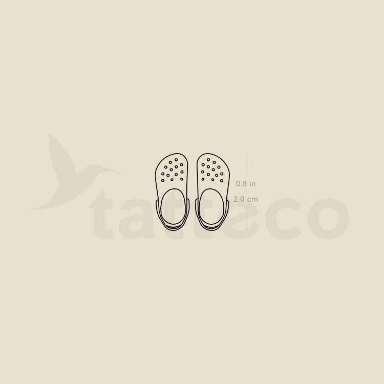 Crocs Clogs Temporary Tattoo - Set of 3 – Tatteco