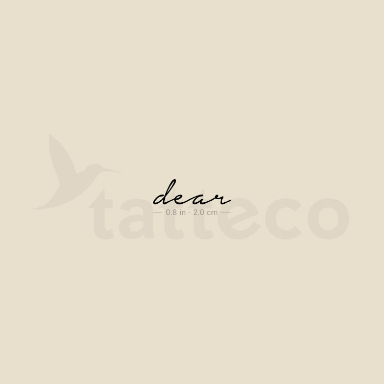 Dear Temporary Tattoo - Set of 3 – Tatteco