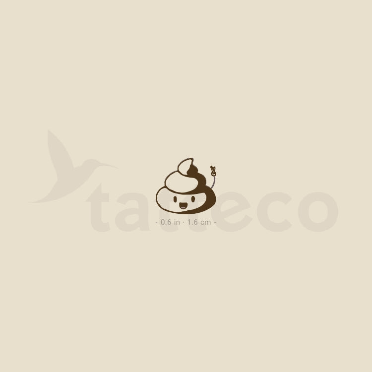 Pile Of Poop Temporary Tattoo - Set of 3 – Tatteco