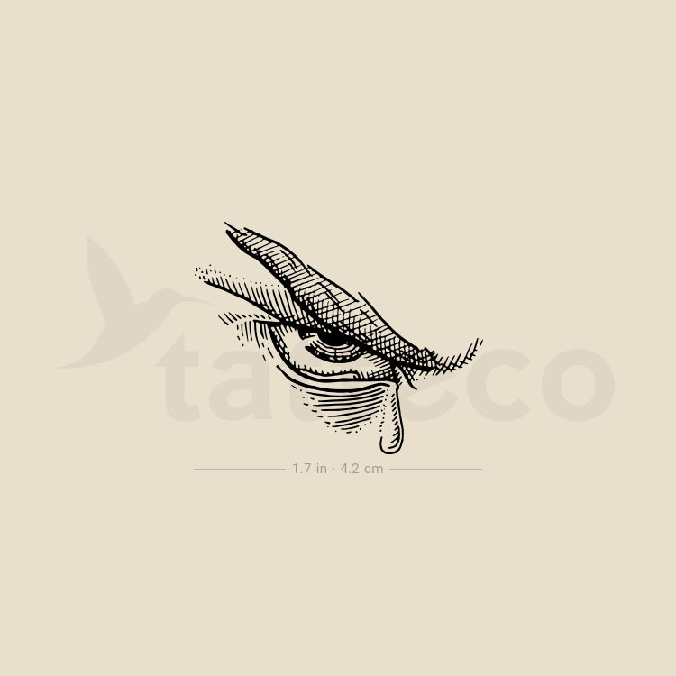 Fallen Angel Eye Temporary Tattoo - Set of 3 – Tatteco