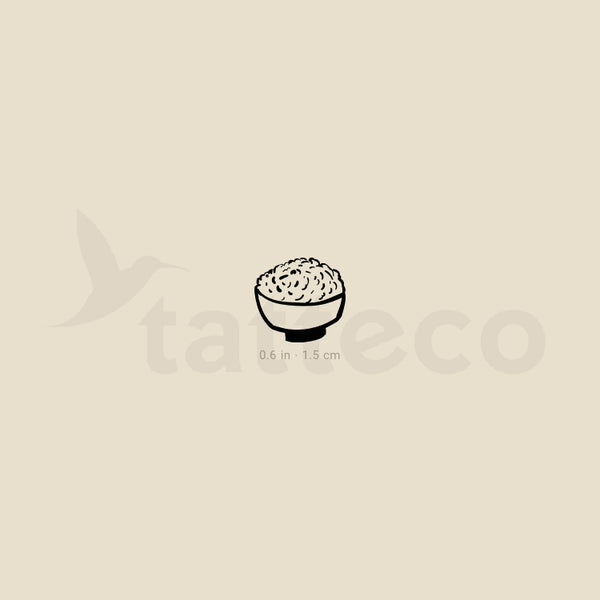 Rice Bowl Temporary Tattoo - Set of 3 – Tatteco