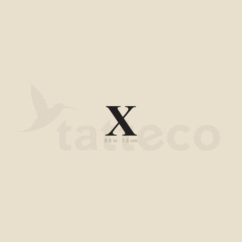X Tattoo Designs