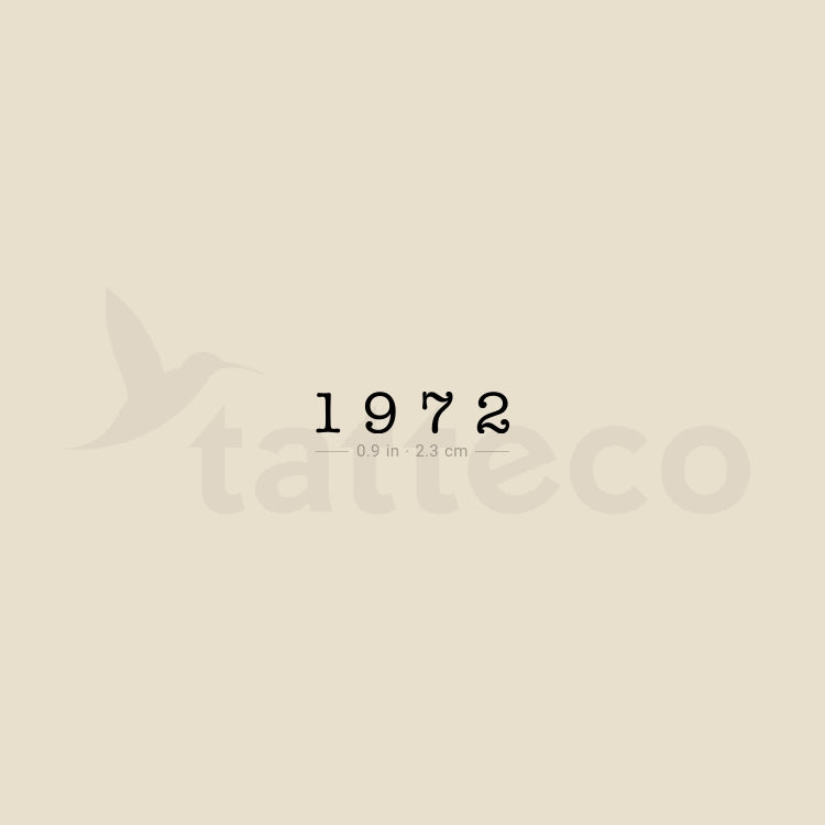 1972 Temporary Tattoo - Set of 3 – Tatteco