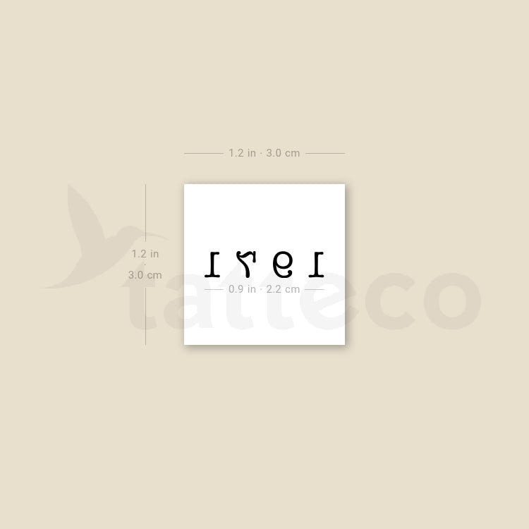 1971 Temporary Tattoo - Set of 3 – Tatteco