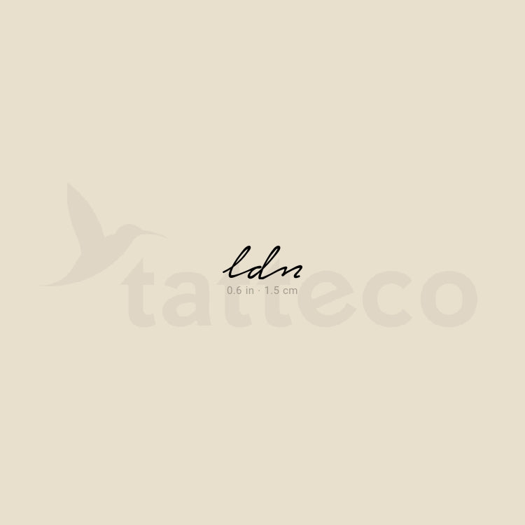 LDN Temporary Tattoo - Set of 3 – Tatteco