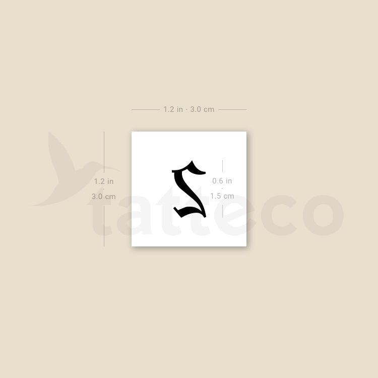 Gothic Style Number 2 Temporary Tattoo - Set of 3 – Tatteco