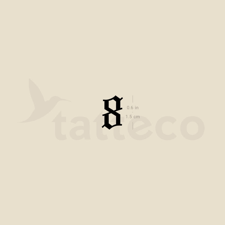 Number 8 Tattoo Designs