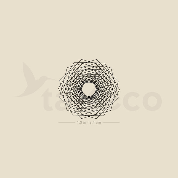 Dodeca Fractal Temporary Tattoo - Set of 3 – Tatteco